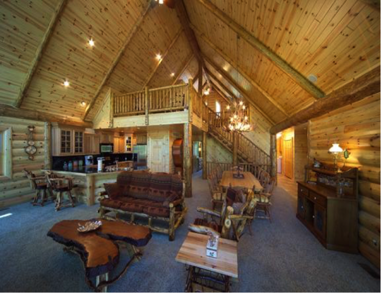 Faux Log Cabin Interior Walls |The Woodworkers Shoppe