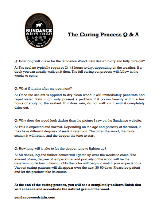 Curing Process Q&A